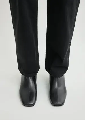 TOTEME Rear-zip Square-toe Ankle Boots