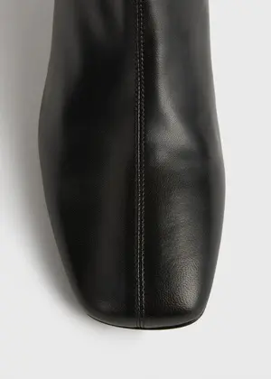TOTEME Rear-zip Square-toe Ankle Boots