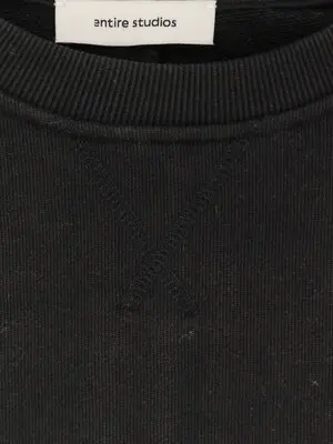 ENTIRE STUDIOS Embossed Crew Neck Sweatshirt - Black