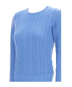 Ralph Lauren Julianna Cable-knit Jumper - Blue