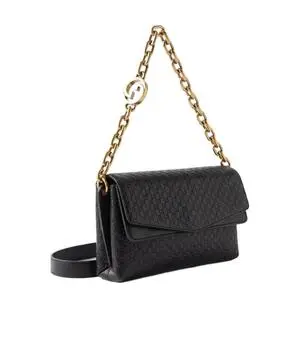 Gucci Medium Shoulder Bag With Chain Strap - Black
