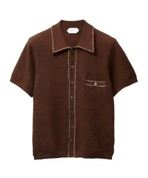 Versace Short-sleeved Knitted Shirt