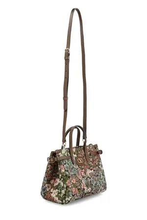 Valentino Garavani Antivess Floral Jacquard Small Tote Bag - Multicolor