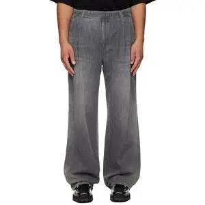 WOOYOUNGMI Pleated Jeans - Black