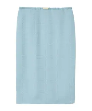 Gucci Interlocking G Jacquard Skirt - Light Blue