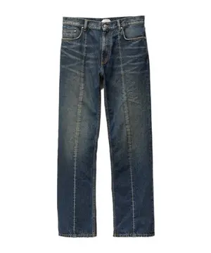 Versace Distressed Straight-leg Jeans - Blue