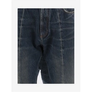 Versace Distressed Straight-leg Jeans