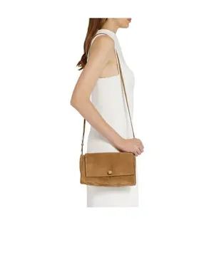 Khaite Audrey Suede Crossbody Bag