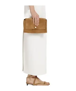 Khaite Audrey Suede Crossbody Bag