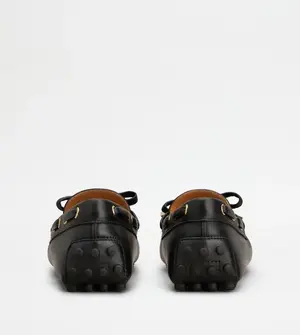TOD'S Gommino Bow Detail Flat - Black