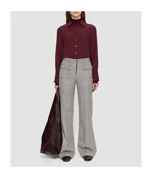 JOSEPH Houndstooth Wool Casual Pants