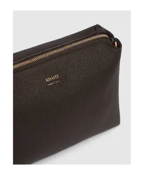 Khaite Medium Lina Grain Leather Crossbody Bag - Black