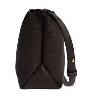 Khaite Medium Lina Grain Leather Crossbody Bag - Black