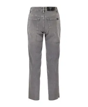 7 For All Mankind Calie Straight Ankle Jeans - Gray