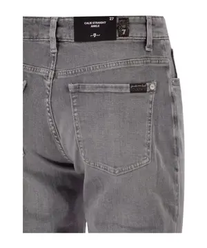 7 For All Mankind Calie Straight Ankle Jeans - Gray