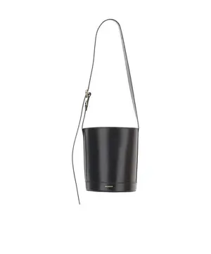 JIL SANDER Cannolo Bucket Bag - Black