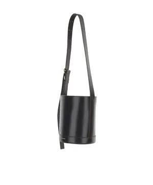 JIL SANDER Cannolo Bucket Bag - Black