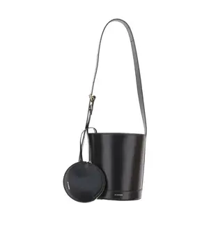 JIL SANDER Cannolo Bucket Bag - Black