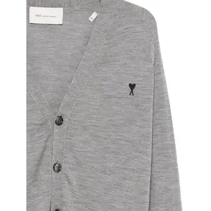 Ami V-neck Cardigan - Grey