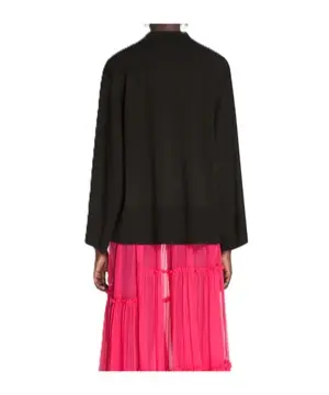 Dries Van Noten Buttoned Polo Top With Wide Sleeves