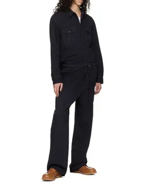 Studio Nicholson Wide Leg Drawstring Trousers