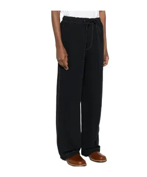 Studio Nicholson Wide Leg Drawstring Trousers