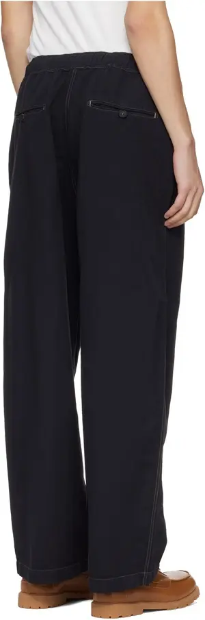 Studio Nicholson Wide Leg Drawstring Trousers