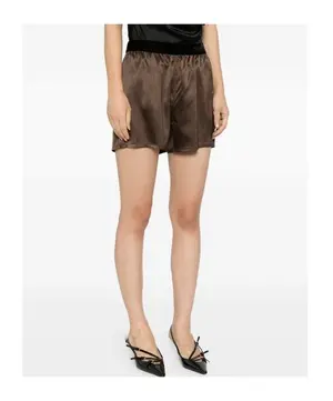 TOM FORD Satin Boxer Shorts - Brown