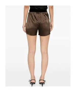 TOM FORD Satin Boxer Shorts - Brown