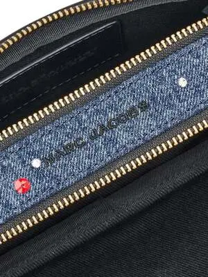 Marc Jacobs Trinket Charm Denim Snapshot Bag - Black