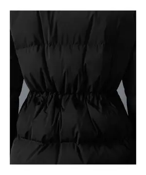Thom Browne Zip-up Padded Coat With Drawcord Hood And Rwb Trim