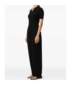 AMI Paris Elasticated Wide-leg Pants