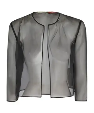 Max Mara Short Shawl Jacket - Gray