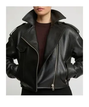YVES SALOMON Lambskin Biker Jacket