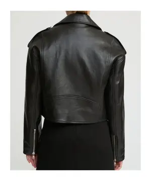 YVES SALOMON Lambskin Biker Jacket