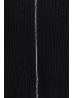 Thom Browne Knit Zip-up Bomber Jacket - Black