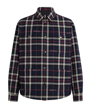 Gucci Tartan Jacquard Padded Shirt