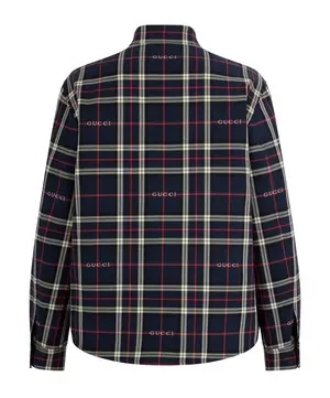 Gucci Tartan Jacquard Padded Shirt