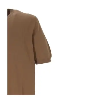 GRAN SASSO Short Sleeve Knit Sweater - Brown