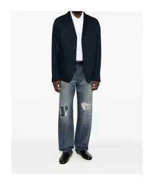 Givenchy Single-breasted Deconstructed Cotton Jacket