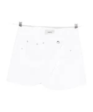 Coperni Denim Mini Skirt - White