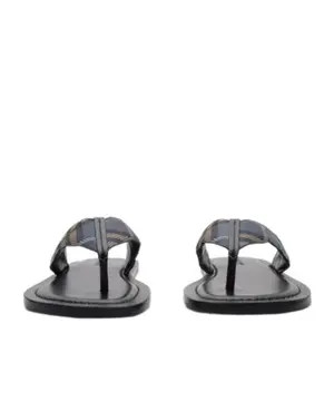 Burberry Check Pavilion Sandals - Wave Blue