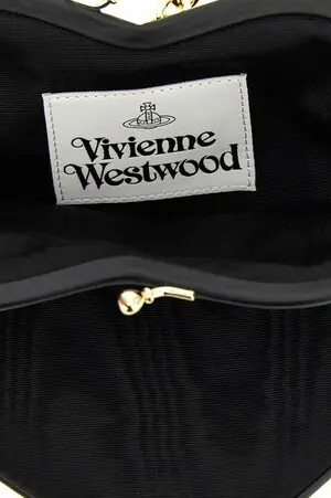VIVIENNE WESTWOOD Belle Heart Frame Purse - Black