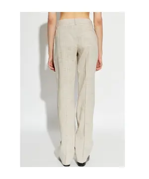Moschino Straight-leg Tailored Pants With Belt Loops