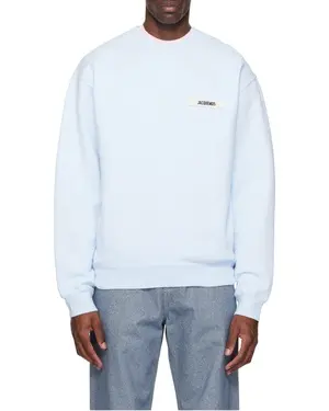 Jacquemus Logo Patch Crewneck Sweatshirt - White