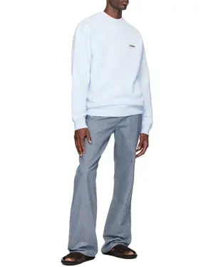 Jacquemus Logo Patch Crewneck Sweatshirt - White