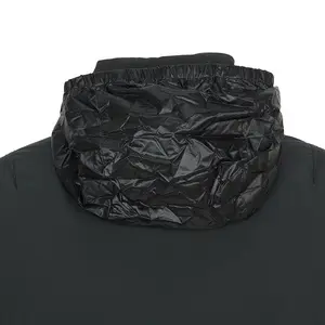 Moncler Long-sleeved Down Jacket With Stand-up Collar - Black