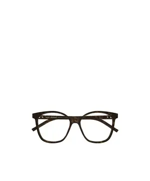 Saint Laurent Geometric Frame Eyeglasses - Black