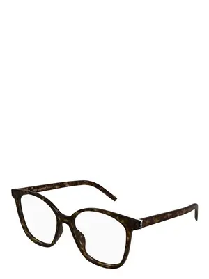 Saint Laurent Geometric Frame Eyeglasses - Black