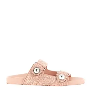 JIMMY CHOO Fayence Flat Sandals - Nude